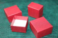China High quality Red color Paper Cardboard Ring Box  Customized Your Color and Logo-Global transportation for sale