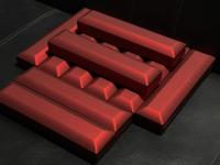 China Customized Your Logo- Luxury Red LED Bracelet Box LED Long Chain Box for sale