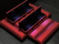 China Customized Your Logo- Luxury Red LED Bracelet Box LED Long Chain Box for sale