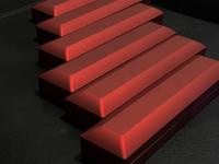 China Customized Your Logo- Luxury Red LED Bracelet Box LED Long Chain Box for sale