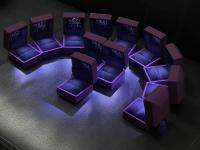 China Customized Your Logo- Purple LED Ring Box-Luxury for sale