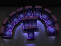 China Customized Your Logo- Purple LED Ring Box-Luxury for sale