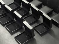 China Customized Small Necklace Box Or Black Pendant Box for sale