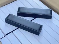 China Customized Luxury Black PU Leather Long Bracelet Box Paper Box OEM Pu Leather Jewellery Ring Box Packaging Brown any Color 100 for sale