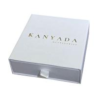China Customized white Paper Drawer Jewelry Box for sale