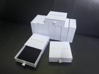 China Customized white Paper Drawer Jewelry Box for sale