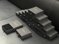 China Customized Black Paper Drawer Jewelry Box for sale