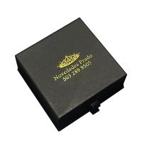 China Customized black paper drawer jewelry box necklace box for sale