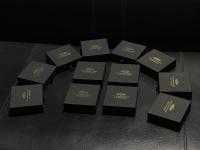 China Customized black paper drawer jewelry box necklace box for sale