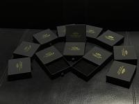 China Customized black paper drawer jewelry box necklace box for sale