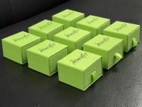 China Customized Green Paper Drawer Ring Box for sale