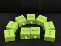 China Customized Green Paper Drawer Ring Box for sale
