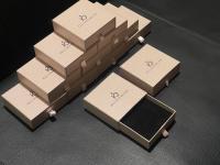 China Customized Pink Paper Drawer Jewelry Box for sale