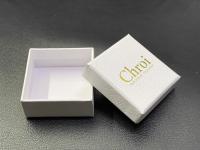 China Customized  White lid bottom Paper jewelry box use to ring earring pendant necklace for sale