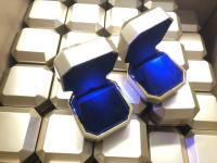 China Luxury LED Jewelry Box-Small Necklace Box/Earring Box/Ring Box Customized your color and logo for sale