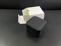 China Customized Your Logo- Luxury Black Octagonal LED Ring Box for sale