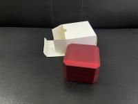 China Customized Your Logo- Luxury Red Octagonal LED Ring Box for sale