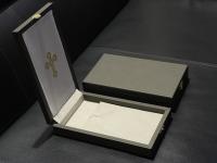 China Customized Luxury PU Leather Jewelry Packaging Box OEM Leather Jewellery Case Travel Ice Jewelry Box Small Cow Hide Leather Box for sale