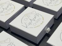 China Customized White Paper Drawer Necklace Box for sale