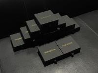 China Customized black paper drawer Necklace Box fashion style for sale