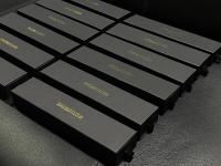 China Customized black paper drawer bracelet box long chain box for sale