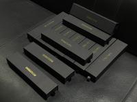 China Customized black paper drawer bracelet box long chain box for sale