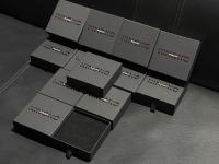 China Customized Black Paper Drawer Jewelry Box for sale