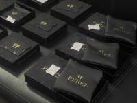 China Customized luxury Paper drawer jewelry box and PU leather Pouches for sale