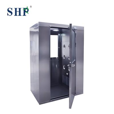 China Adjustable Shower Time Personnel Decontamination Air Shower 99.995% HEPA Filter 0-99s for sale