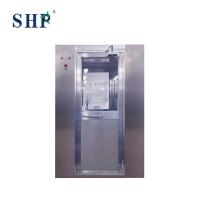 China 550W Stainless Steel 304 Pass Box Air Shower 20-25m/s for Cleanroom Personal Pass Through for sale