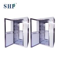 China 1.1KW Full Stainless Steel Double Automatic Air Shower Room 20-25m/s Wind Speed for sale