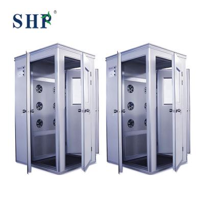 China 100 Lab Clean Room Air Shower Booth H14 HEPA Filter 20-25m/s Wind Speed for Pharmaceutical Industry for sale