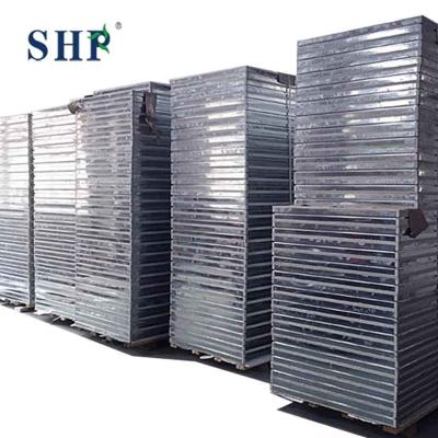 China ISO9001 Rock Wool Insulated Sandwich Panel 50-100mm for Cleanroom Roof and Wall for sale
