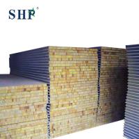 China ISO9001 Rock Wool Insulated Sandwich Panel 50-100mm for Cleanroom Roof and Wall for sale