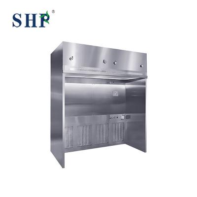 China Stainless Steel 304 Sampling Booth for Weighing in Class 100 Clean Room with H14 HEPA Filter 0.45m/s Airflow for sale