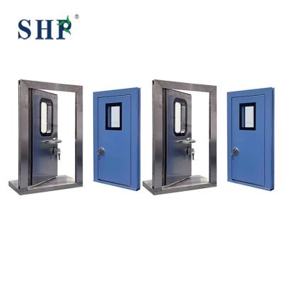 China Thermal Insulation Stainless Steel 304 Cleanroom Swing Door for GMP Hospital 1.5mm Frame for sale