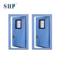 China Cleanroom Metal Steel Door with PVC Frame 1.5mm Thickness for Pharmaceutical Industry for sale