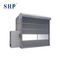 China Automatic High Speed Roller Door PVC Fabric Rise Overhead Roll Up Roller Shutter Door for sale