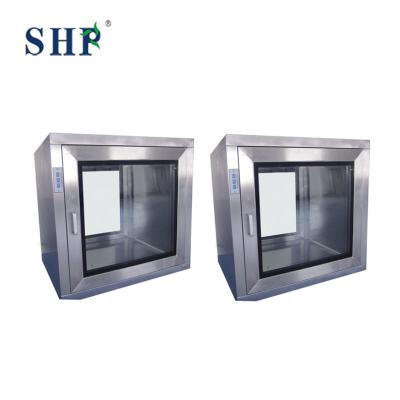 China ISO GMP Cleanroom Static Pass Box Transfer Windowindustrial Pass Box For Lab for sale