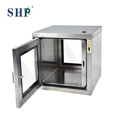 China Customized Size Static and Dynamic Pass Box for Pharma Lab Cleanroom Transfer Window 500x500x500mm for sale