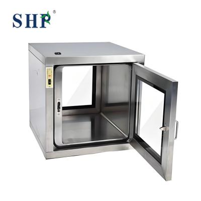 China SHP Static Pass Box SS304 500x500x500mm Cleanroom Transfer Hatch for Electronics Food Processing Hospital Bio Tech for sale