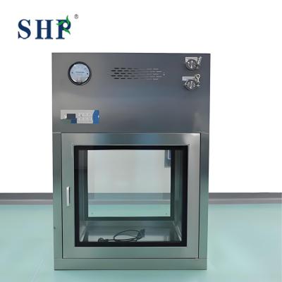 China GMP CE Dynamic Pass Through Pass Box In Pharma Cleanroom  500mm for sale