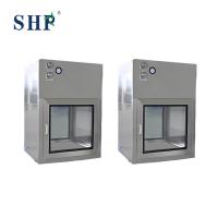 China Coated Steel Dynamic Pass Box SS316 Clean Pass Box With UV Lamp for sale