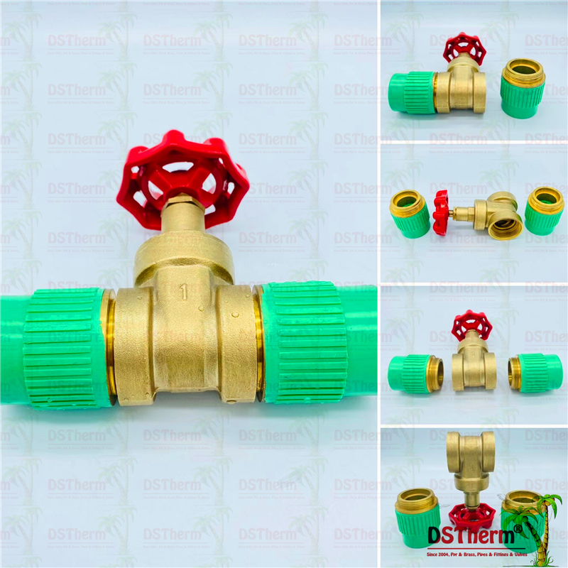 Brass Gate Heat Insulation Concealed PPR Brass High Pressure Stop Valve 3