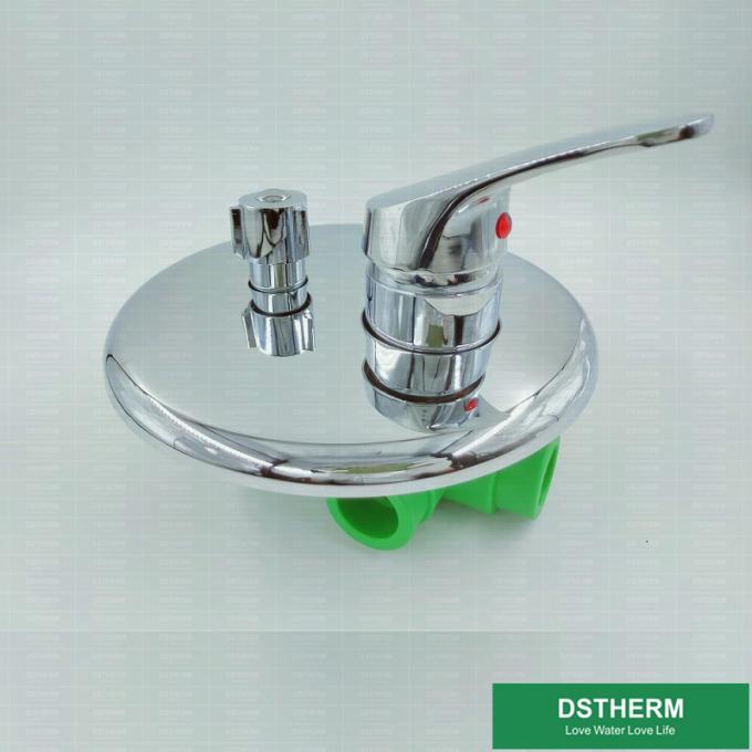 Five Ways Round Cover Ppr Mixer Shower Valve Cold Hot Water Balanced Valve 2