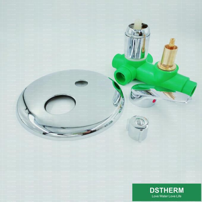 Five Ways Round Cover Ppr Mixer Shower Valve Cold Hot Water Balanced Valve 3