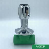 China Heavier Heat Insulation PPR Stop Valve Zinc Alloy Chrome Plated Flower Handle for sale