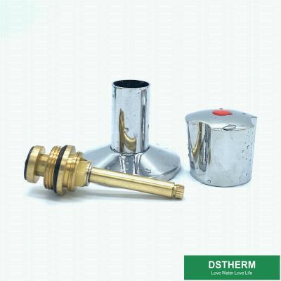 China Chrome Plated Round Zinc Alloy Handle For Brass Valve Cartridges for sale