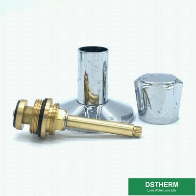 China Round Hexagonal Handle Brass Insert For Stop Valve Top Parts Cartridges for sale