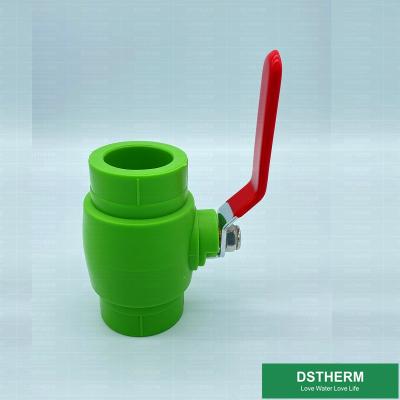 China Metal Handle Plastic PPR Brass Ball Valve Socket Fusion / Electrofusion Connection for sale